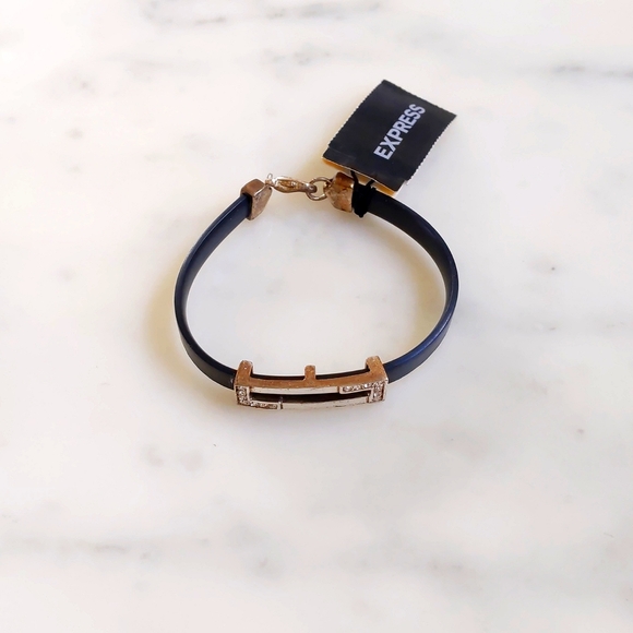 Express | Jewelry | Nwt Express Chrome Metal And Crystals Design ...